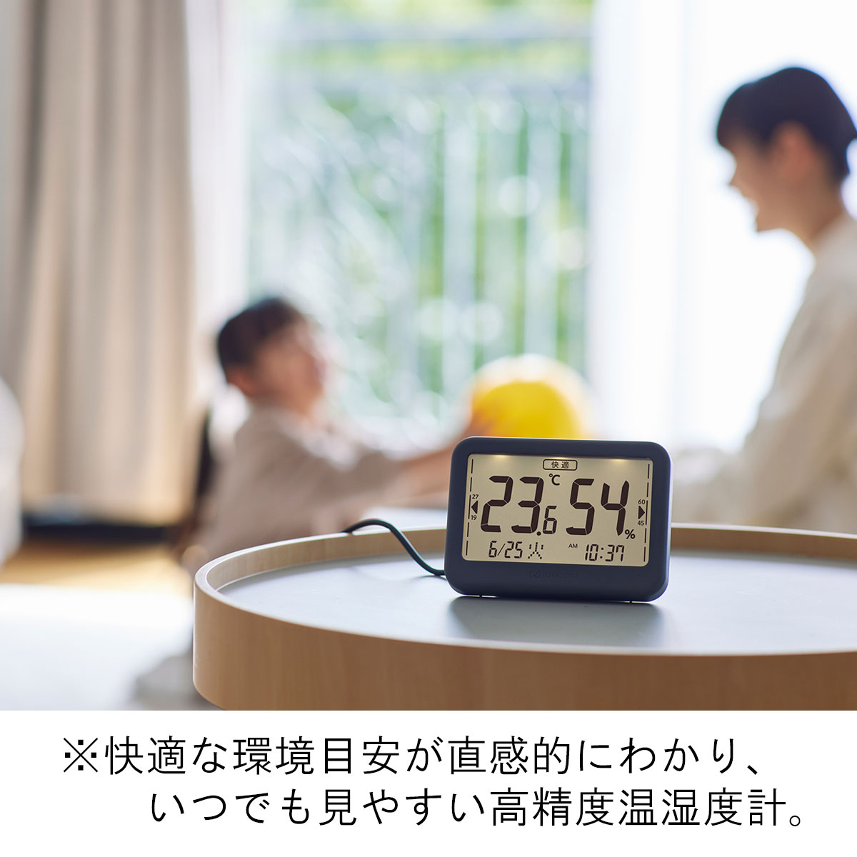 リズム 環境目安表示付き高精度温湿度計 COMFOMETER 9YYA46RH | 記念品名入れ工房